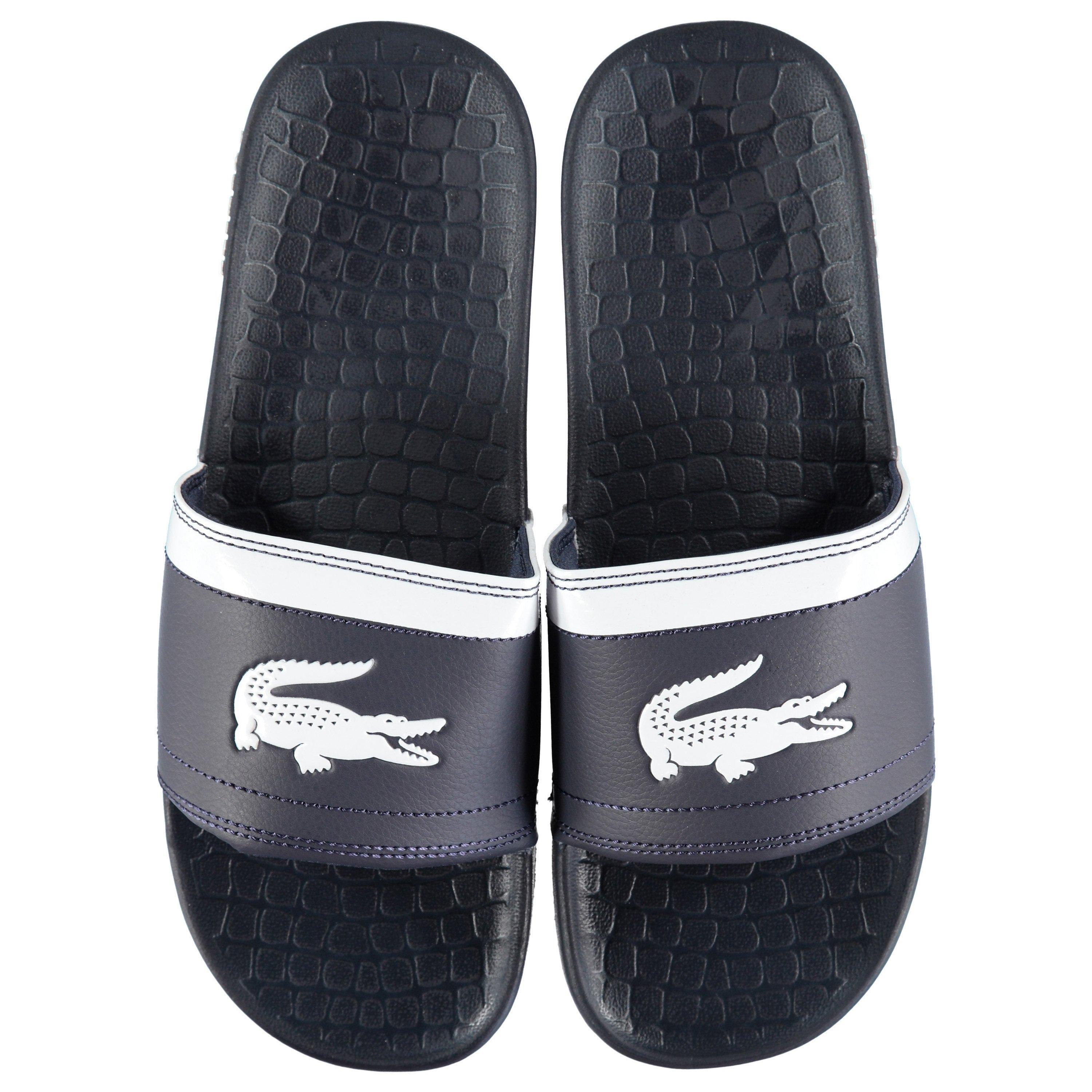 Lacoste Fraiser Sliders in Blue for Men Lyst UK