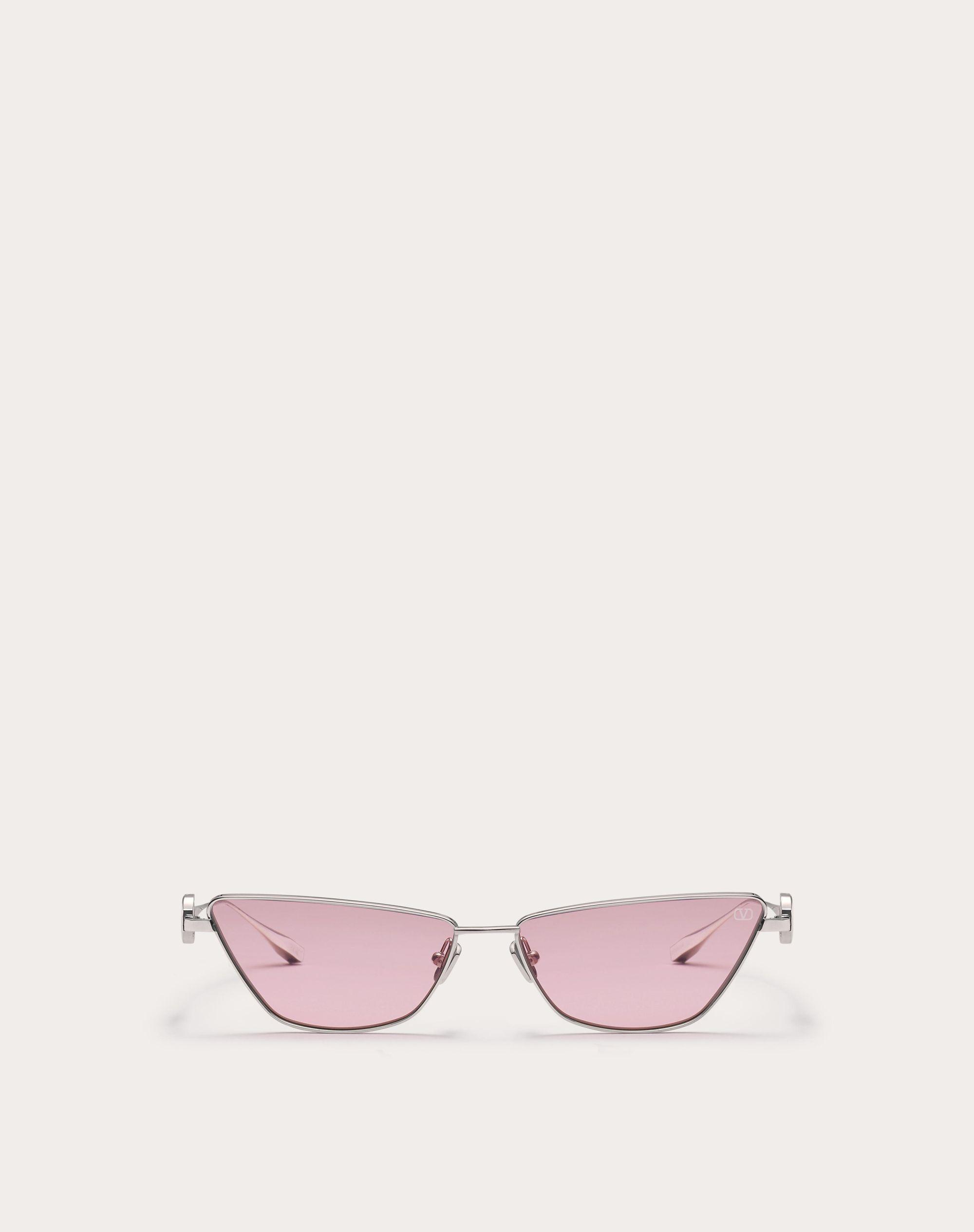 Valentino Vlogo Sign Cat-eye Titanium Frame in Pink | Lyst