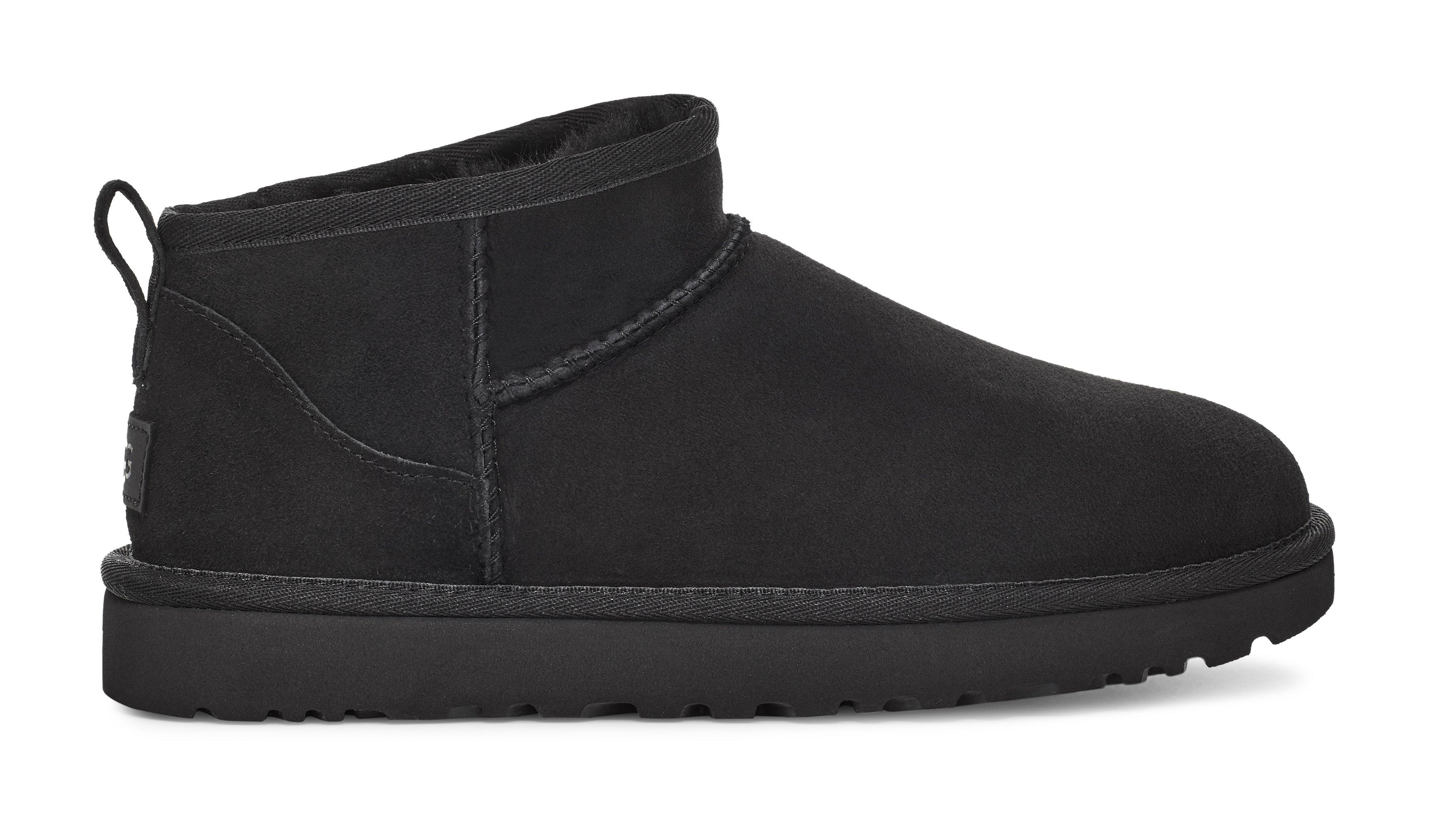 UGG Suede Classic Ultra Mini 1116109 In Black Lyst UGG Suede Classic Ultra Mini 1116109 In Black Lyst