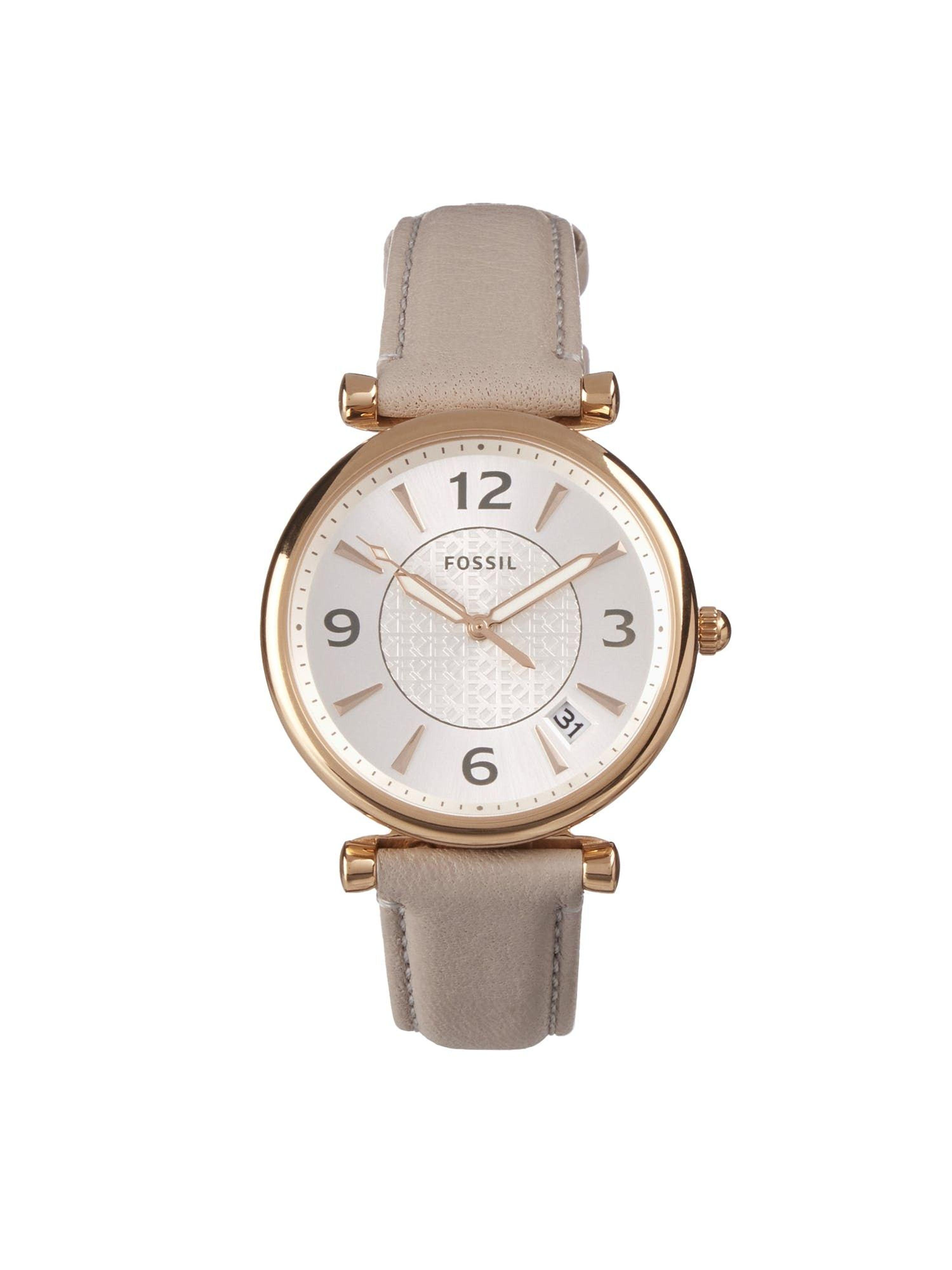 Fossil Es5161 Dove Gray Carlie Dress Watch In White Lyst
