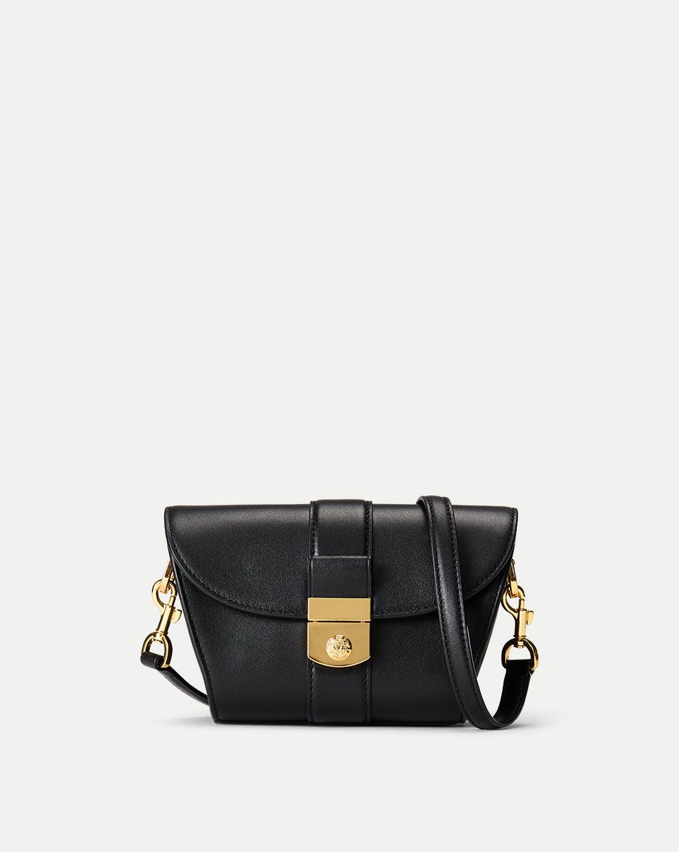Veronica Beard Small Crest Lock Trap Bag in Black | Lyst
