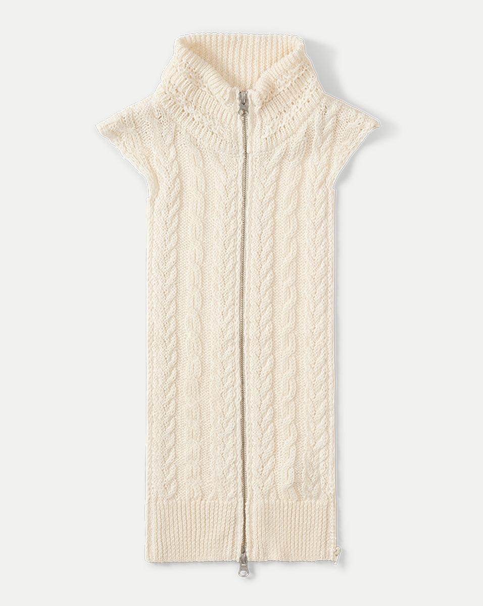 Veronica Beard Zander Cable-knit Dickey in White | Lyst