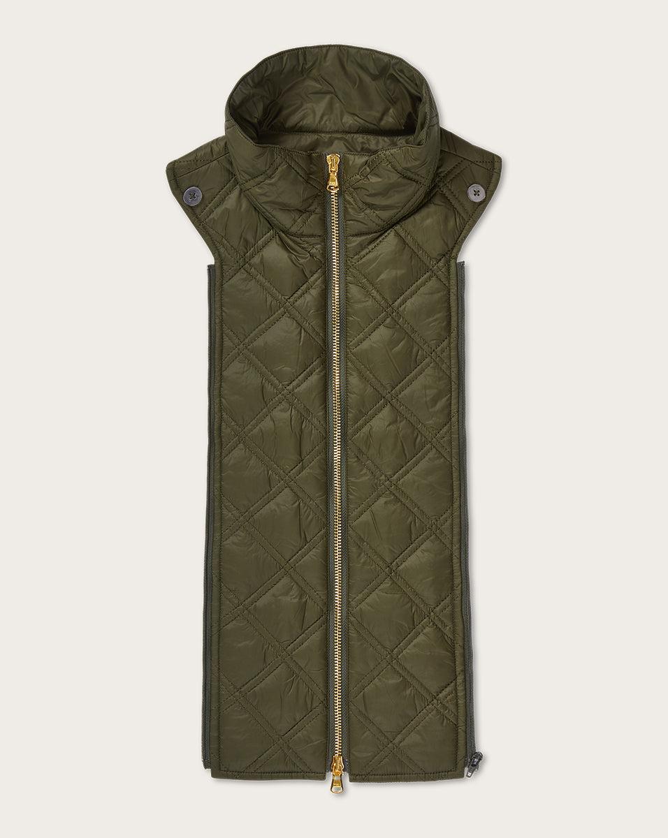 Veronica Beard Turtleneck Quilted Dickey In Green Lyst
