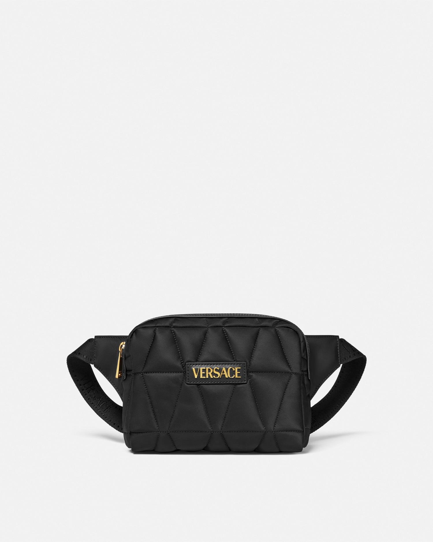 Versace Myth Quilted Belt Bag in Black for Men | Lyst