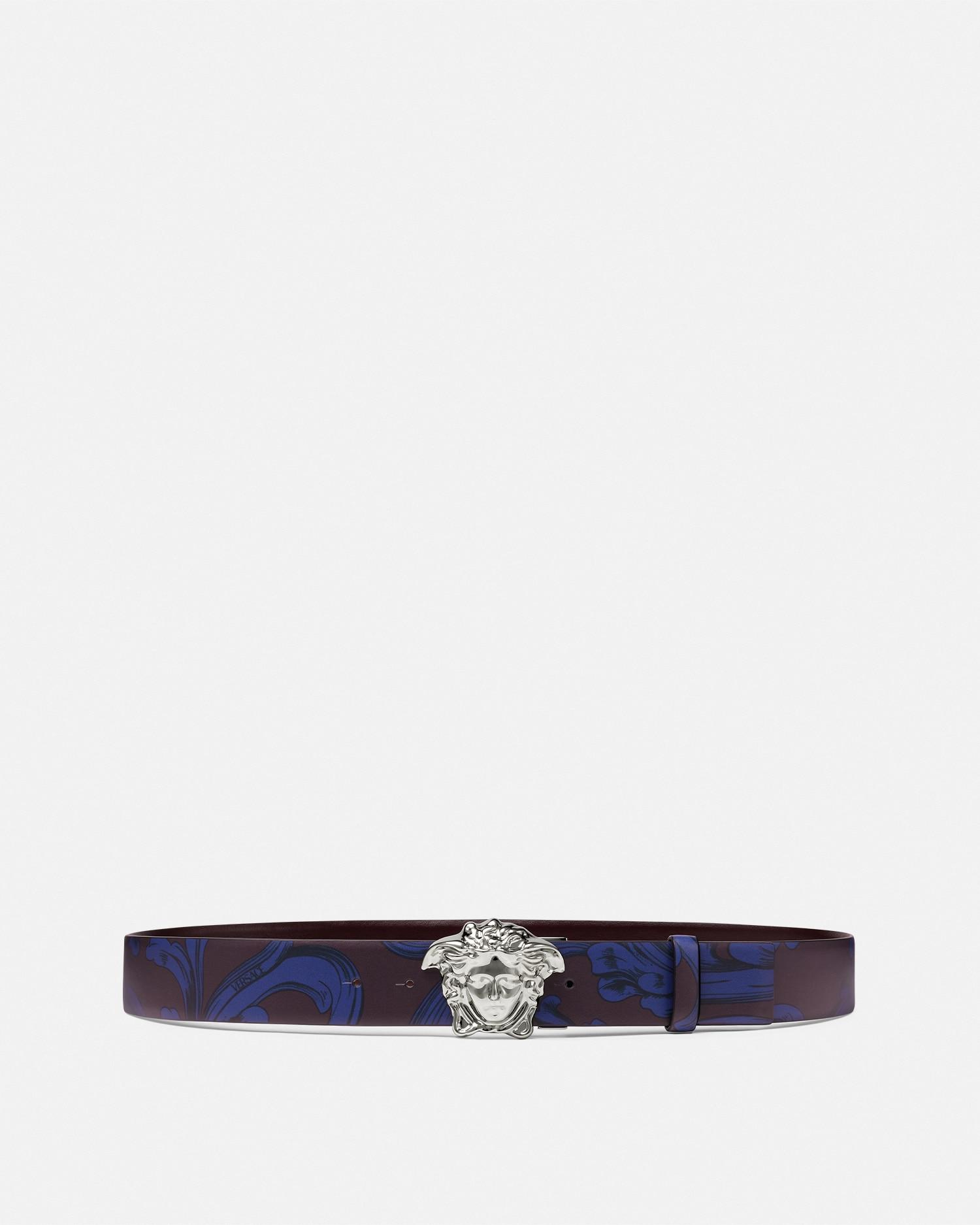 Versace La Medusa Barocco Reversible Belt 4 Cm in White for Men | Lyst