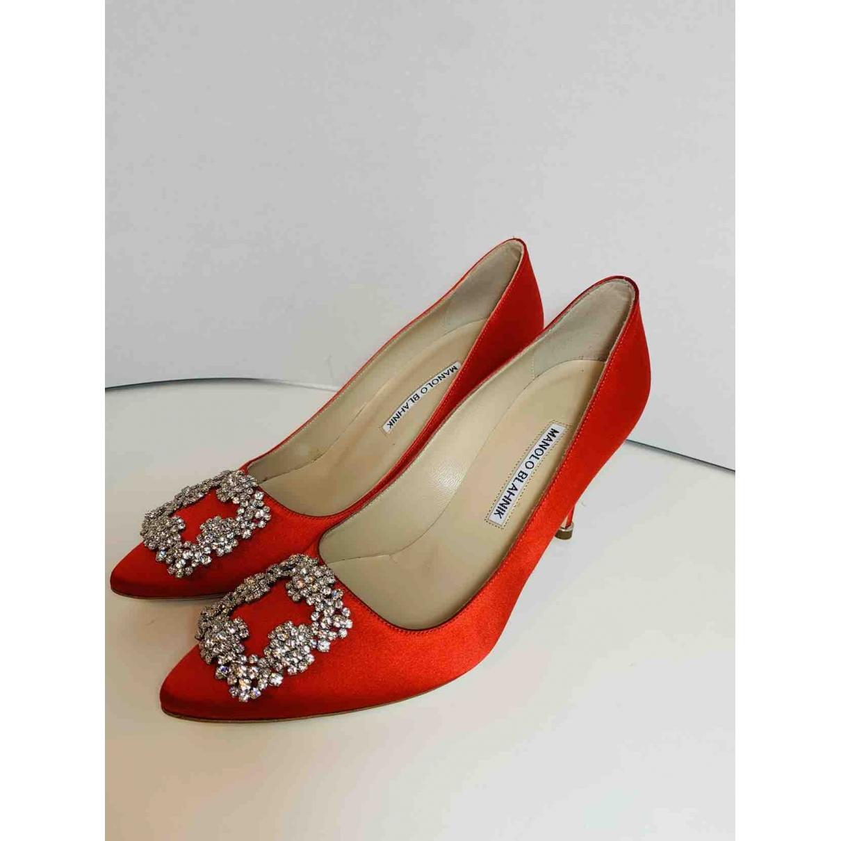 Manolo Blahnik Wedding Shoes Red