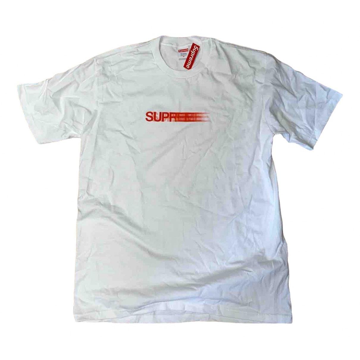 Supreme White Cotton T-shirt for Men - Lyst