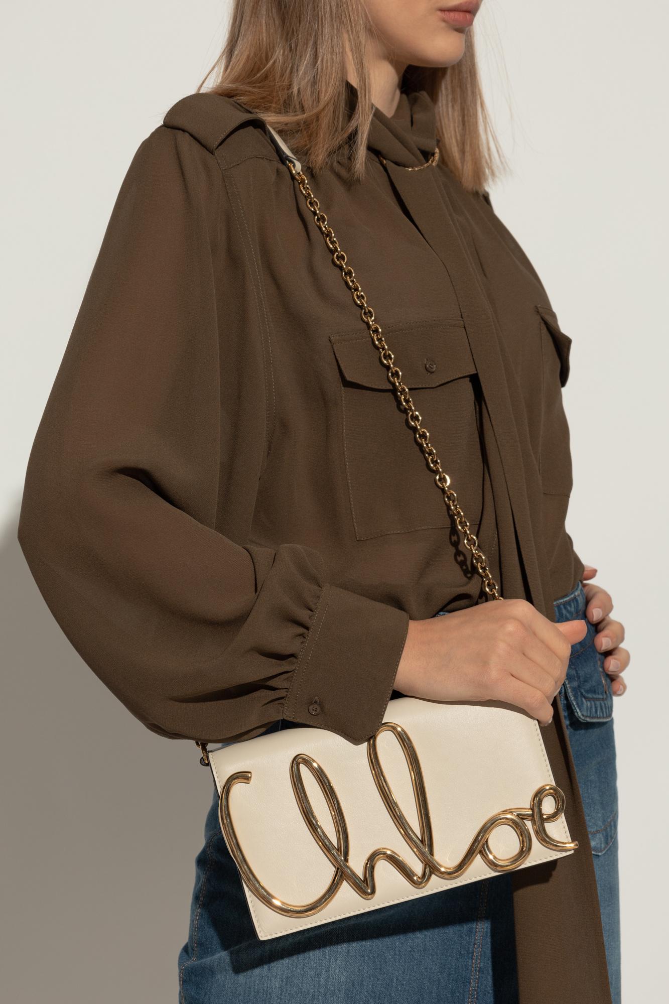 Chloé ‘Iconic’ Shoulder Bag in Brown | Lyst