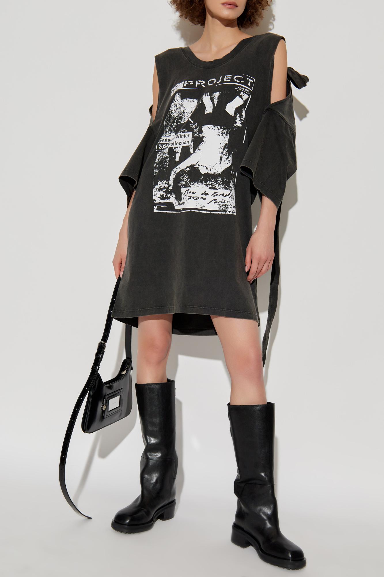 Y. Project Dress With Ties in Black | Lyst