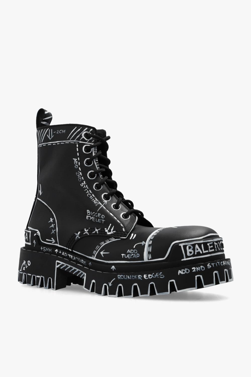 Balenciaga Black 'strike' Ankle Boots | Lyst Canada Balenciaga Black 'strike' Ankle Boots | Lyst Canada