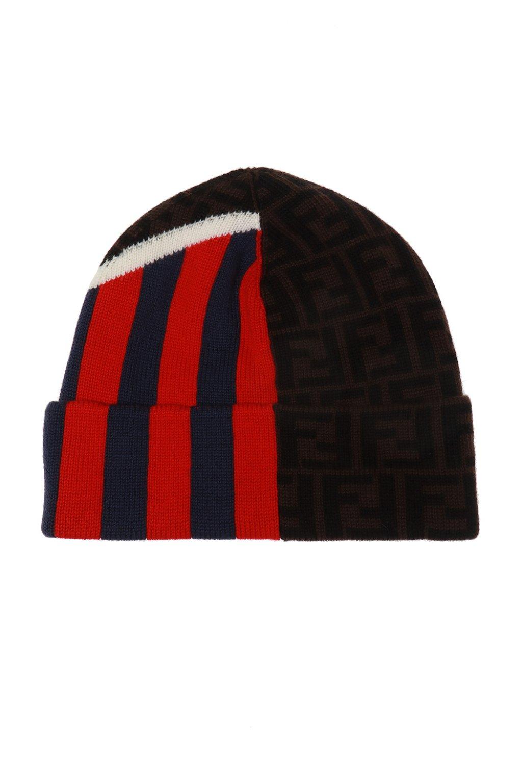 Fendi Embroidered Wool Hat for Men - Lyst