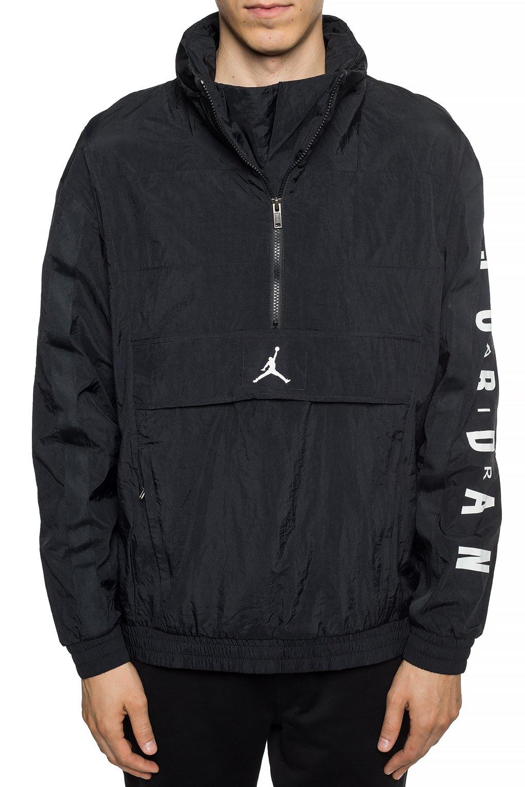 Nike Synthetic Logo-printed Jacket in Black for Men - Lyst