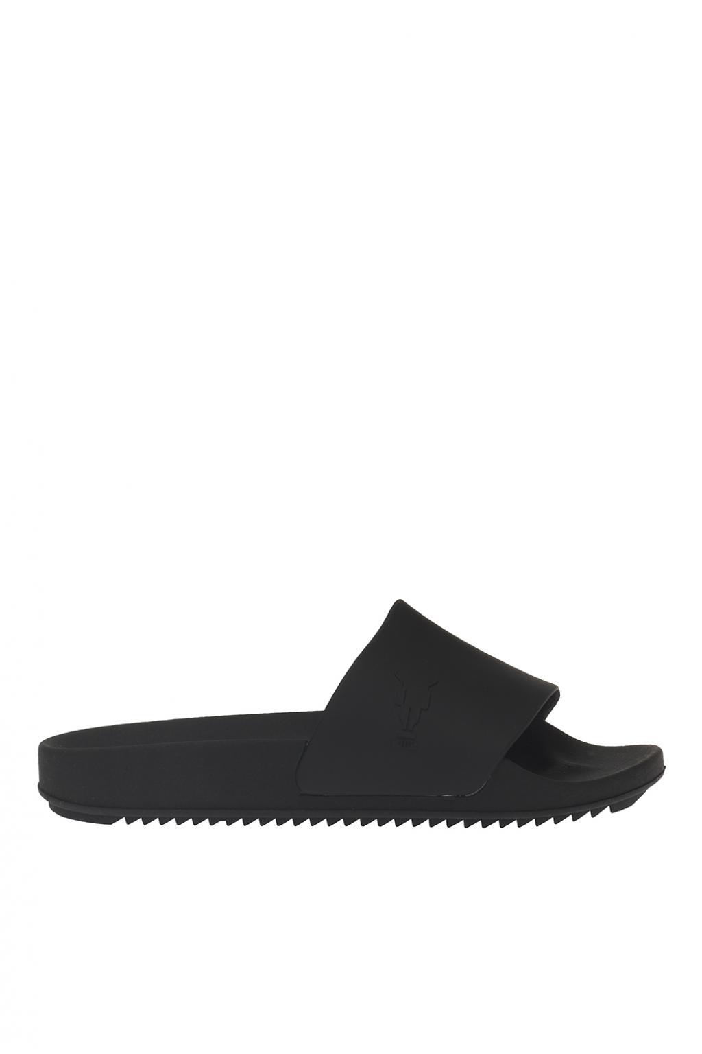 Rick Owens Drkshdw Rubber Slippers With A Convex Logo in Grey Black ...