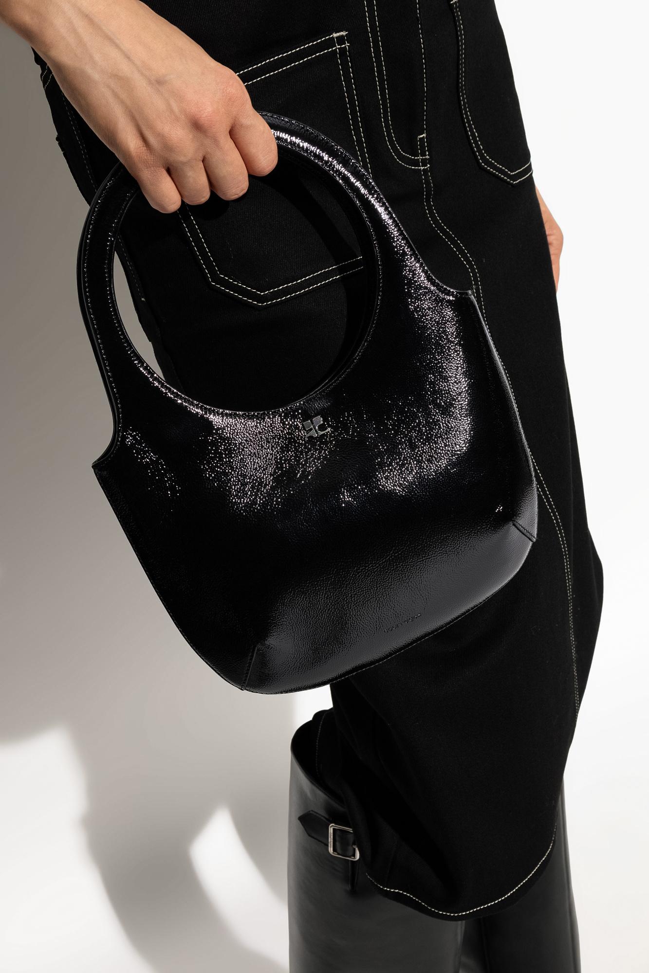 Courreges Shoulder Bag Holy in Black | Lyst