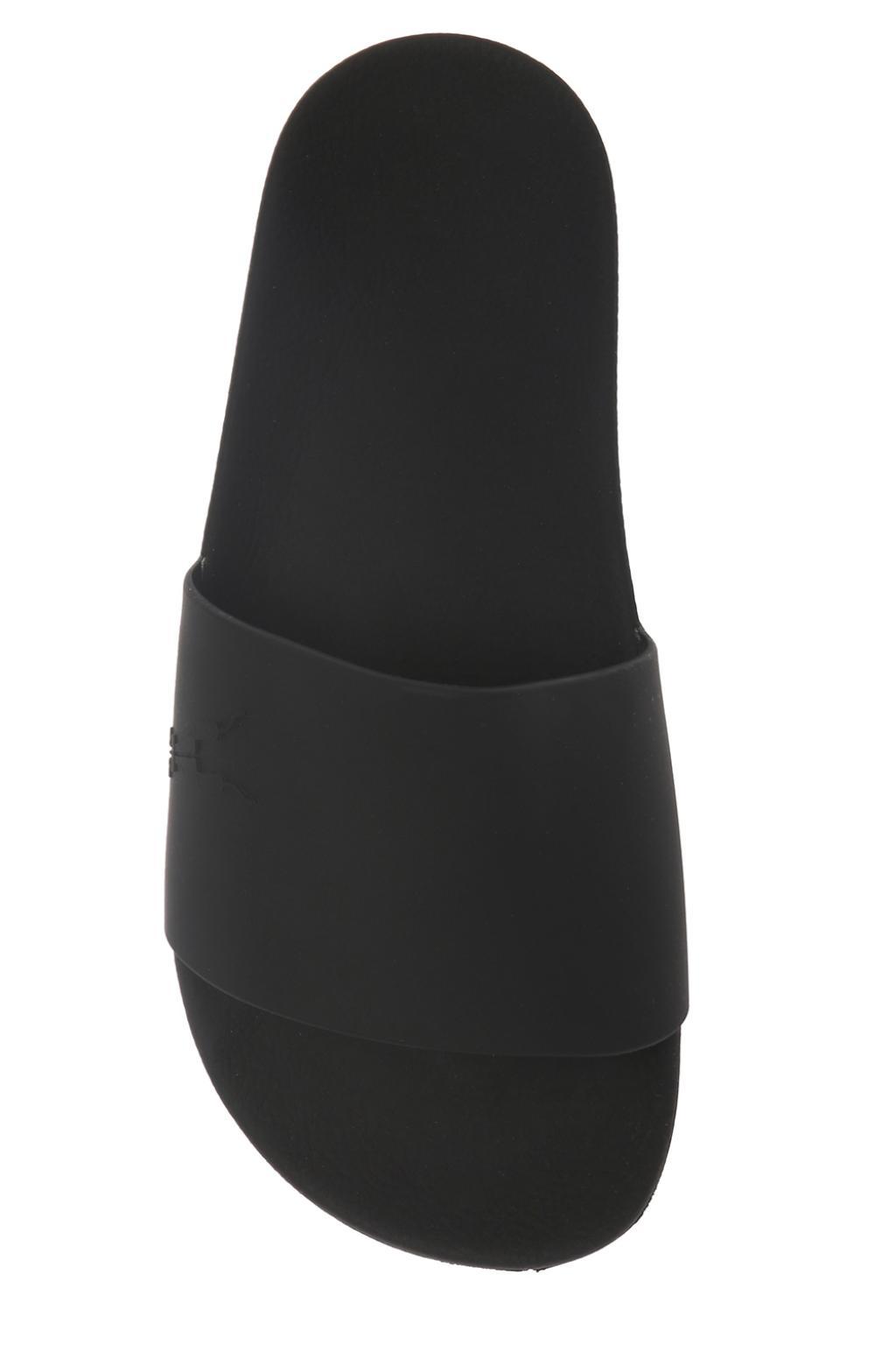 Rick Owens Drkshdw Rubber Slippers With A Convex Logo in Grey Black ...