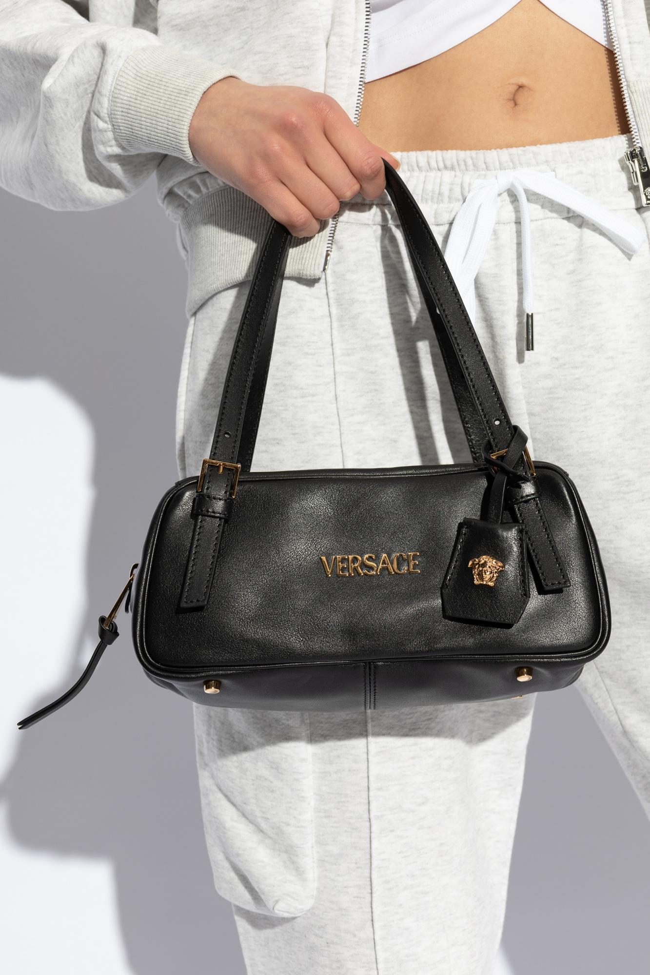 Versace Shoulder Bag Tag Bowling in Black | Lyst