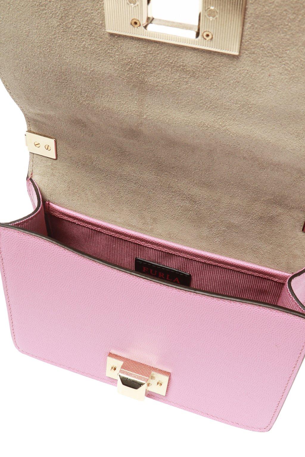 Furla Leather 'mimi' Shoulder Bag in Pink - Lyst