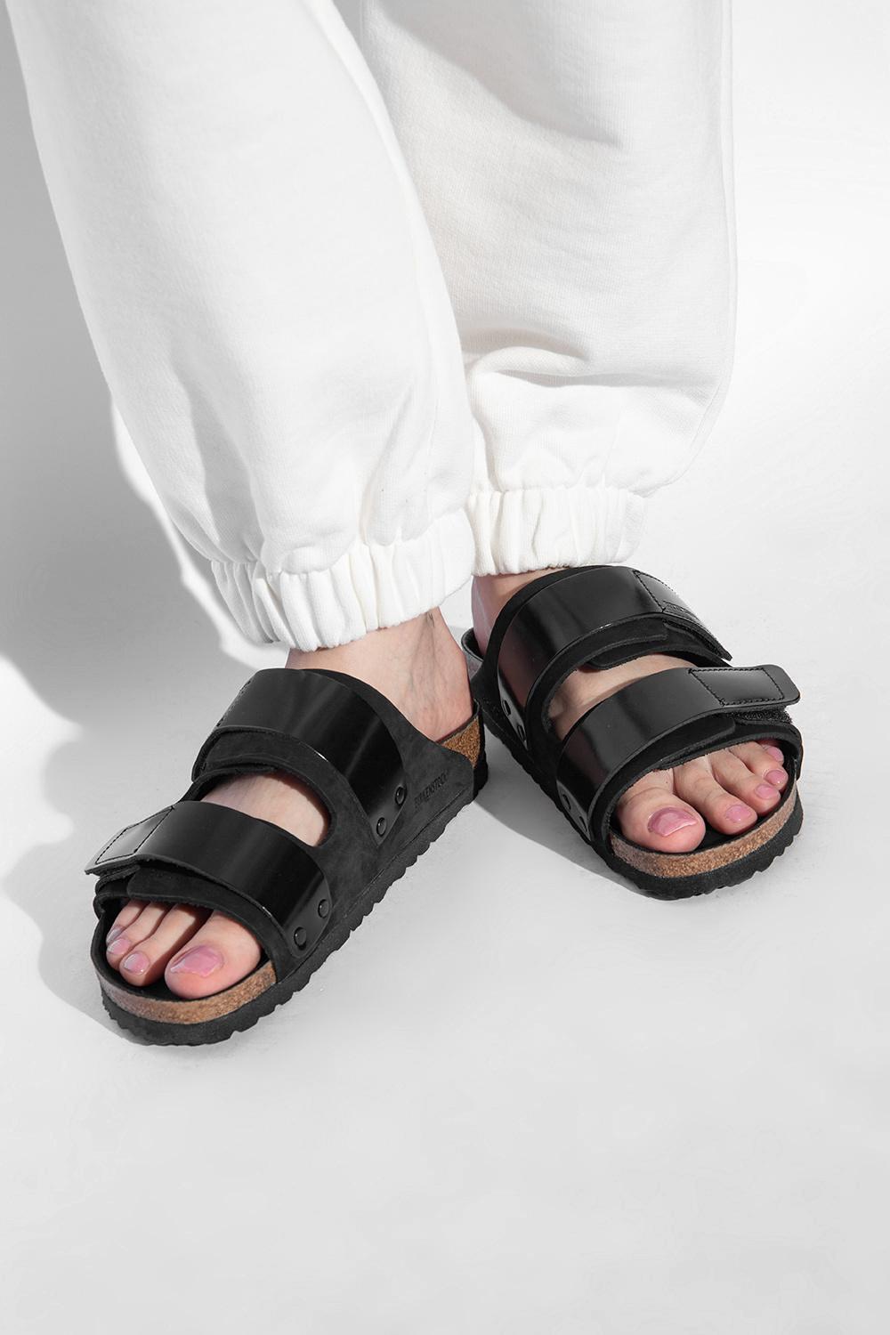 Birkenstock Uji Slides in Black | Lyst