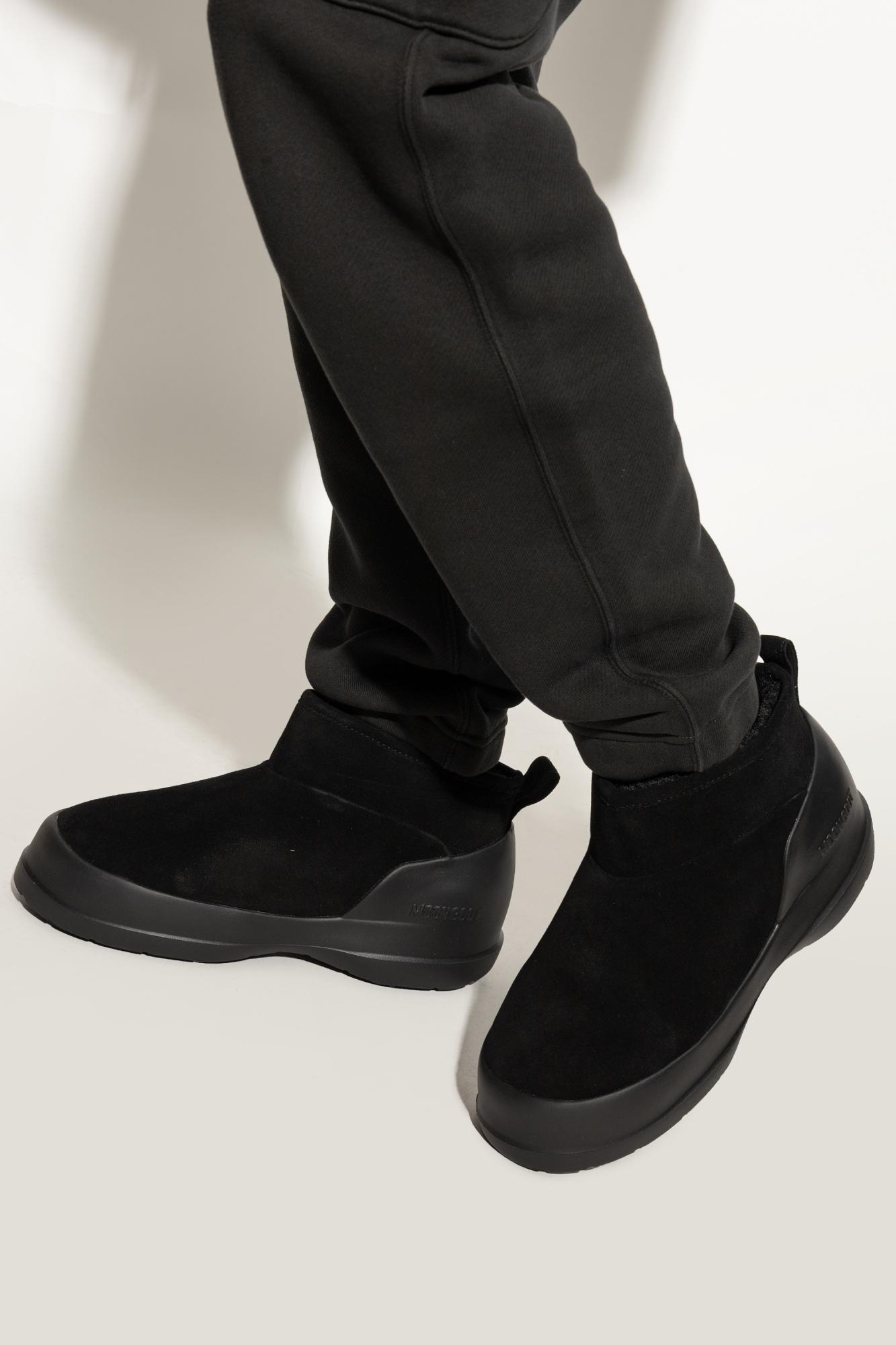 Moon Boot Snow Boots Mb Luna Low Suede in Black | Lyst