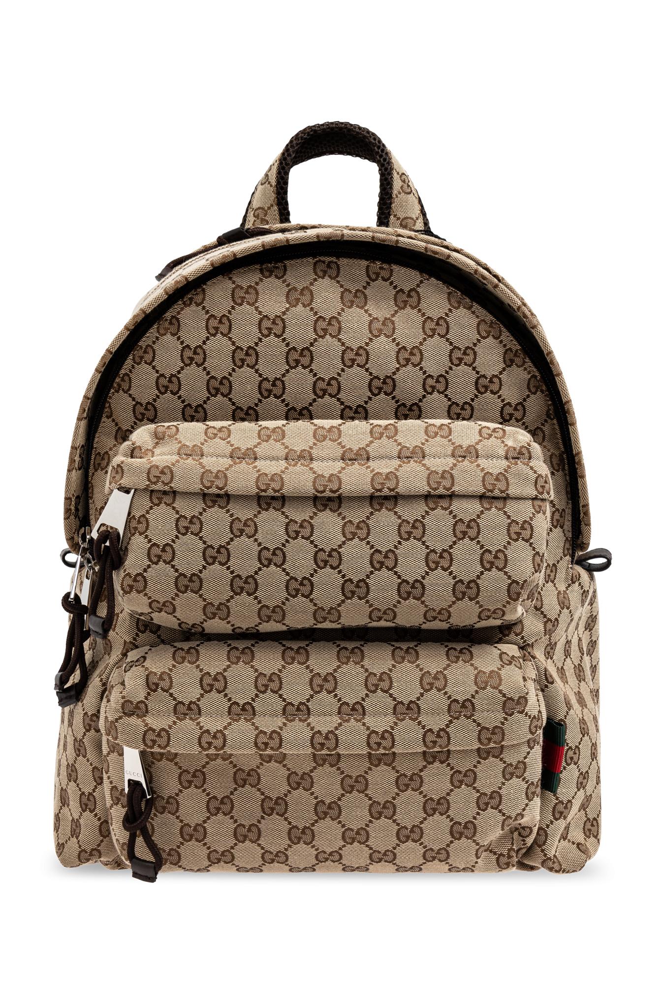 Gucci Backpack With Logo in Brown for Men | Lyst UK