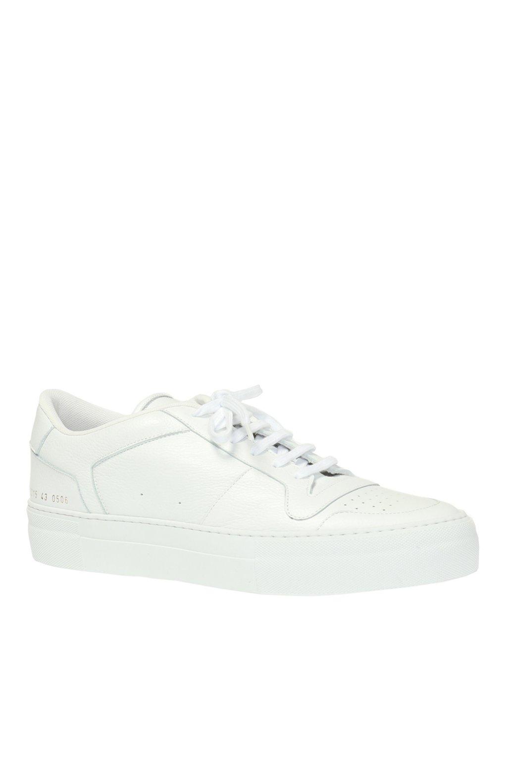 Common Projects Leather 'full Court' Sneakers in White for Men - Lyst