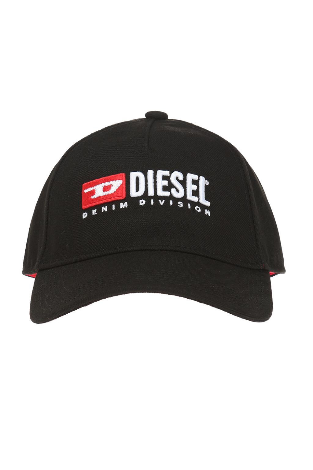 DIESEL Cakerym' Baseball Cap With Embroidered Inscription in Black for ...