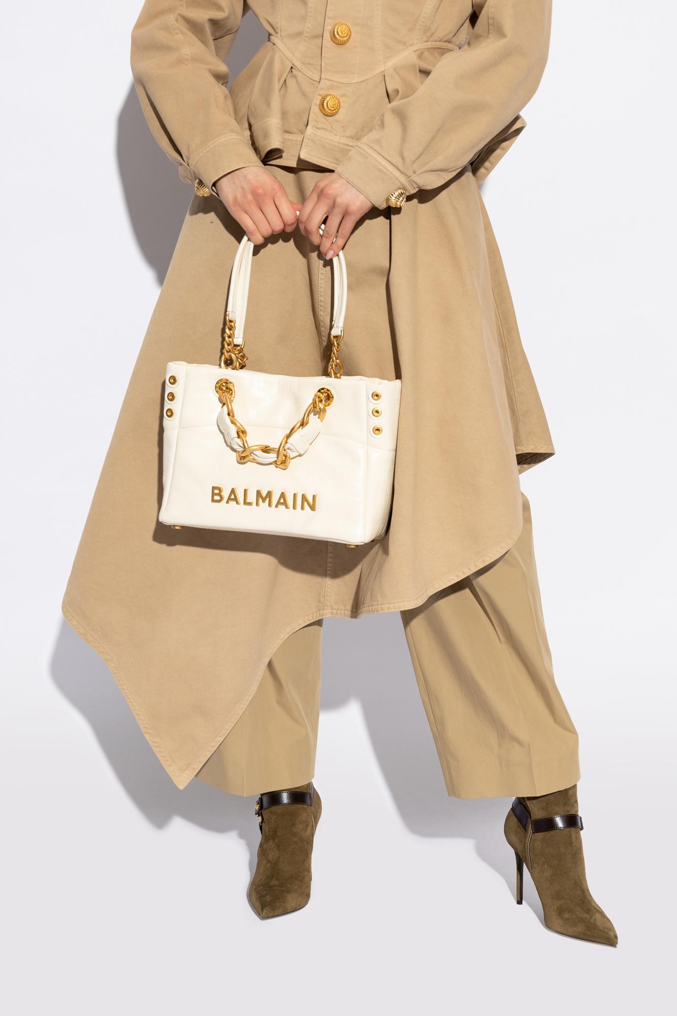 Balmain Bag 1945 Small Type Shopper in Natural | Lyst