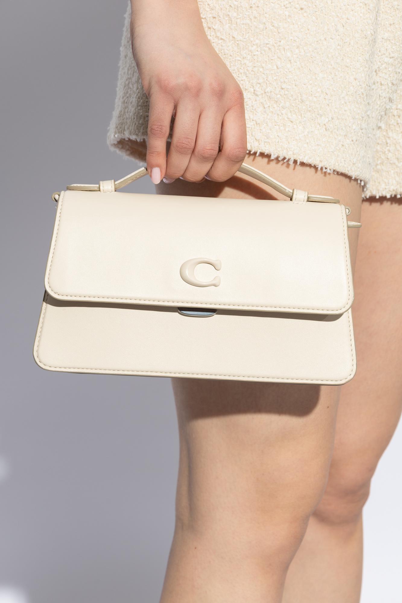 COACH Shoulder Bag 'Juno' in Natural | Lyst