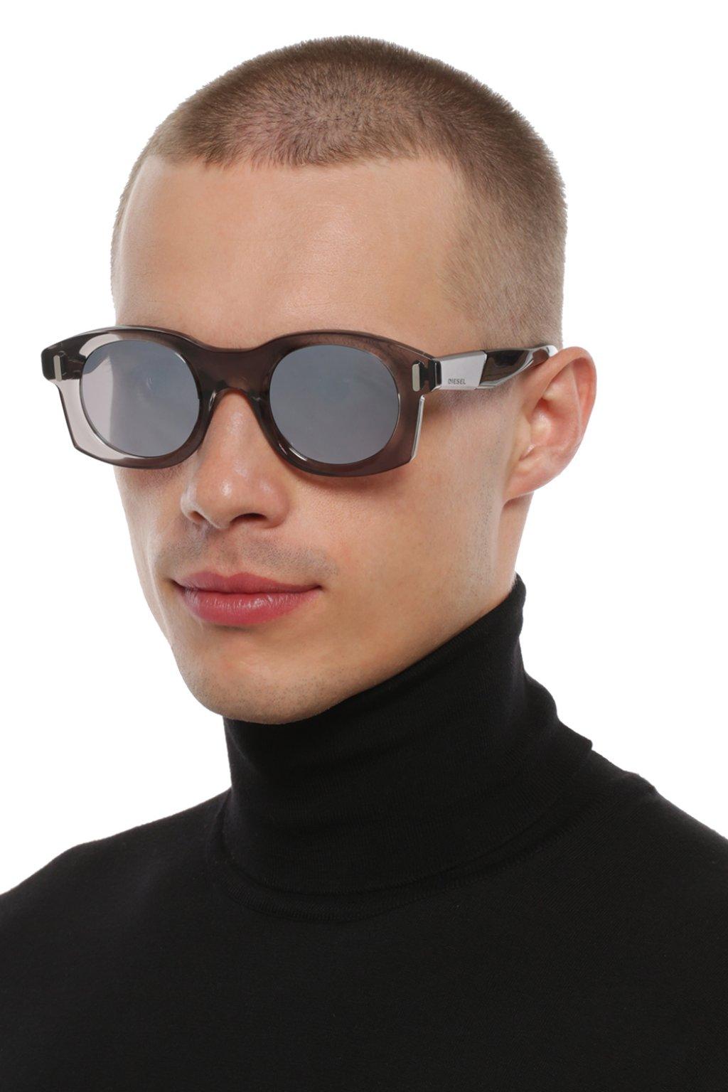 DIESEL Sunglasses in Grey (Gray) for Men - Lyst