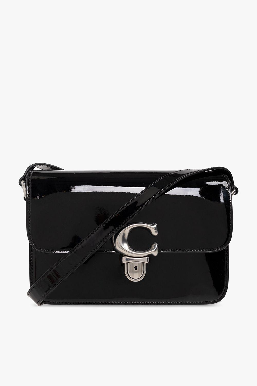 COACH 'studio' Patent-leather Shoulder Bag in Black | Lyst