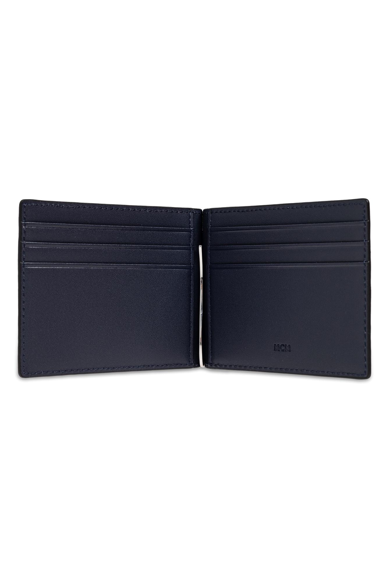 MCM Leather Wallet in Blue for Men | Lyst