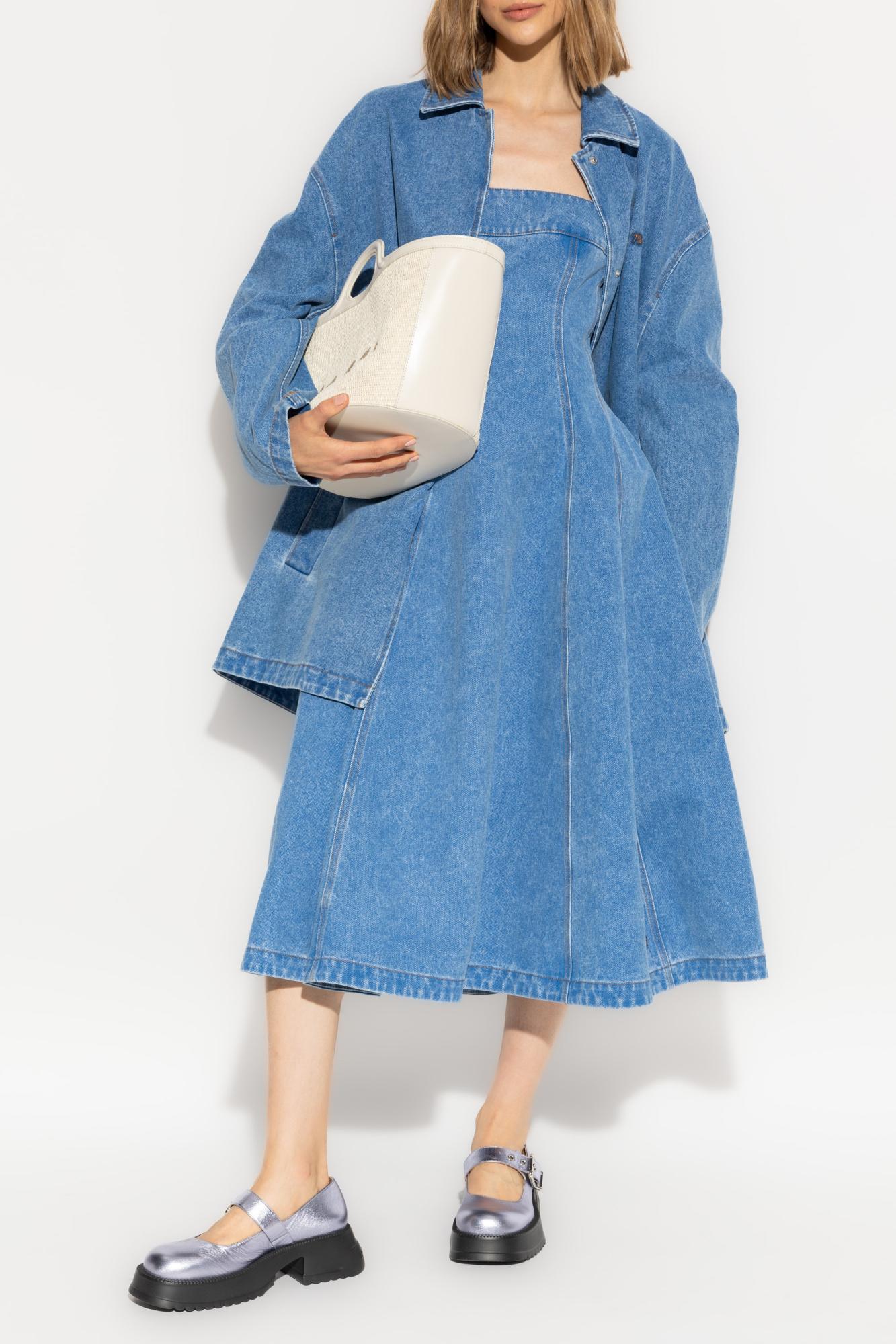 Marni Denim Dress With Straps in Blue | Lyst Australia Marni Denim Dress With Straps in Blue | Lyst Australia