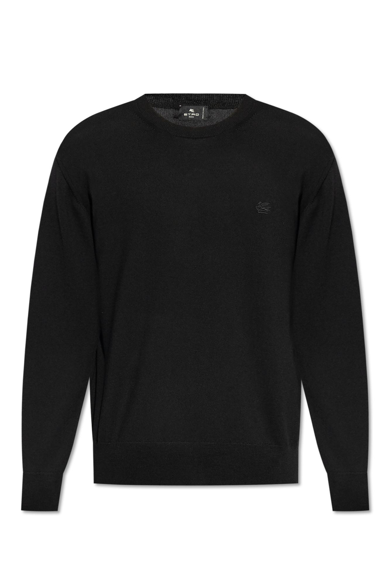 Etro Wool Sweater in Black for Men | Lyst UK
