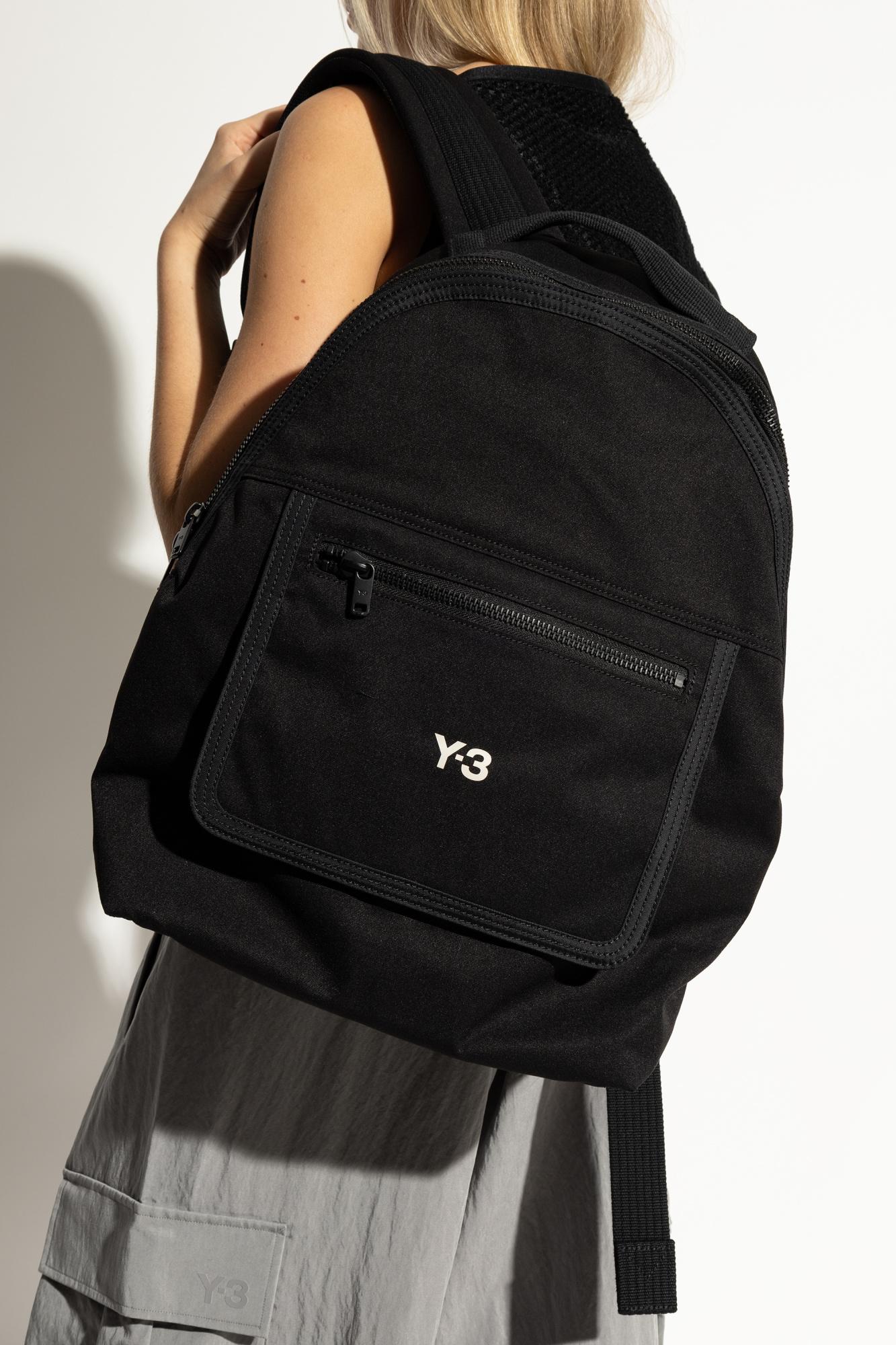 Y-3 Backpack With Printed Logo in Black | Lyst