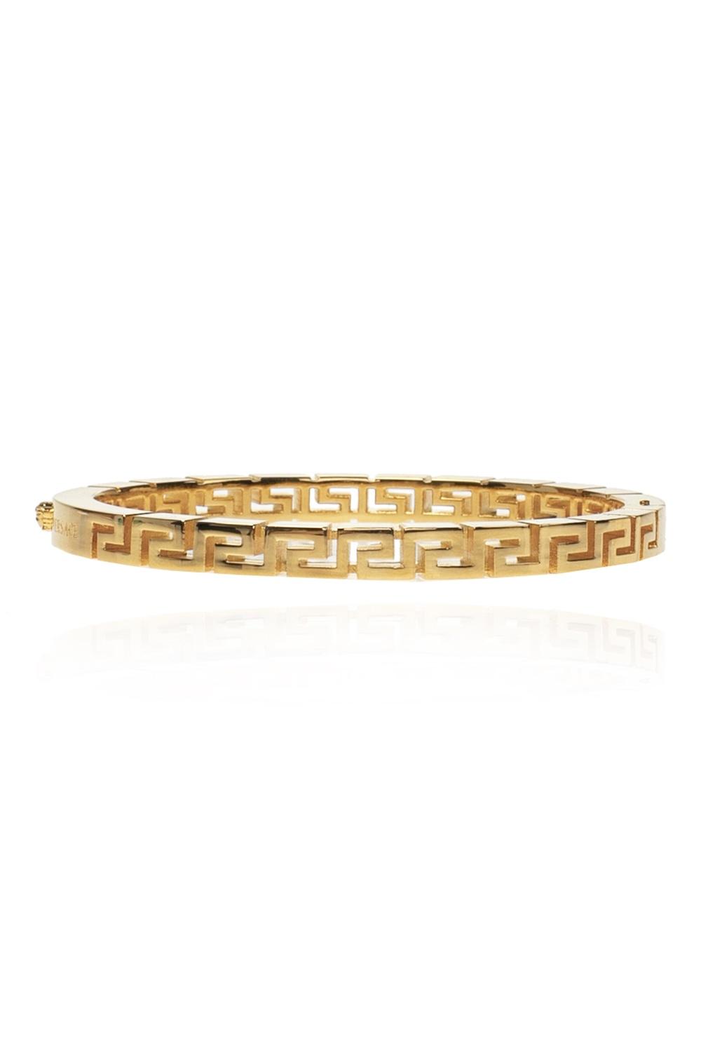 Versace Bracelet With Logo Gold in Metallic - Lyst