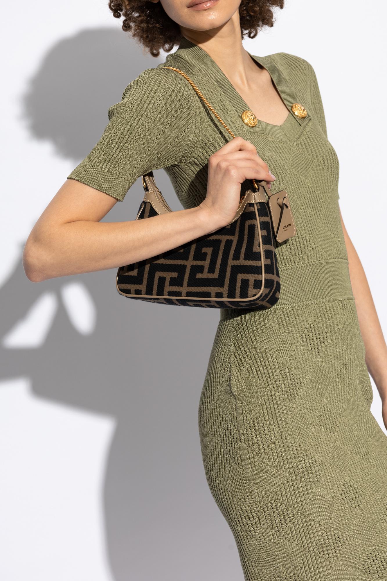 Balmain Shoulder Bag B-Army in Natural | Lyst