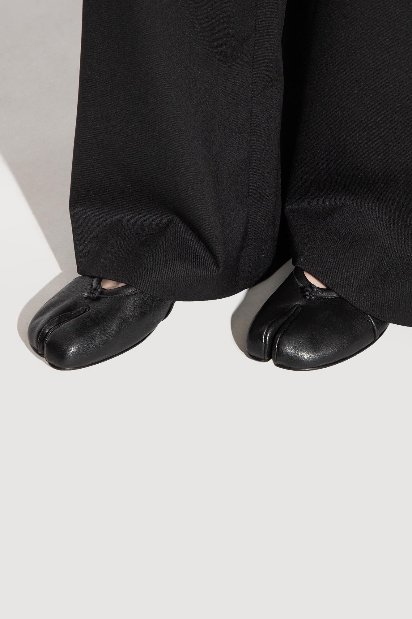 Maison Margiela ‘Tabi’ Ballet Flats in Black | Lyst