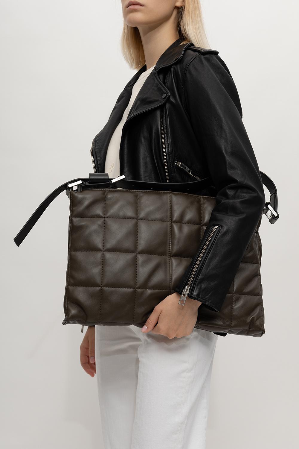 AllSaints 'edbury' Quilted Shoulder Bag in Green | Lyst