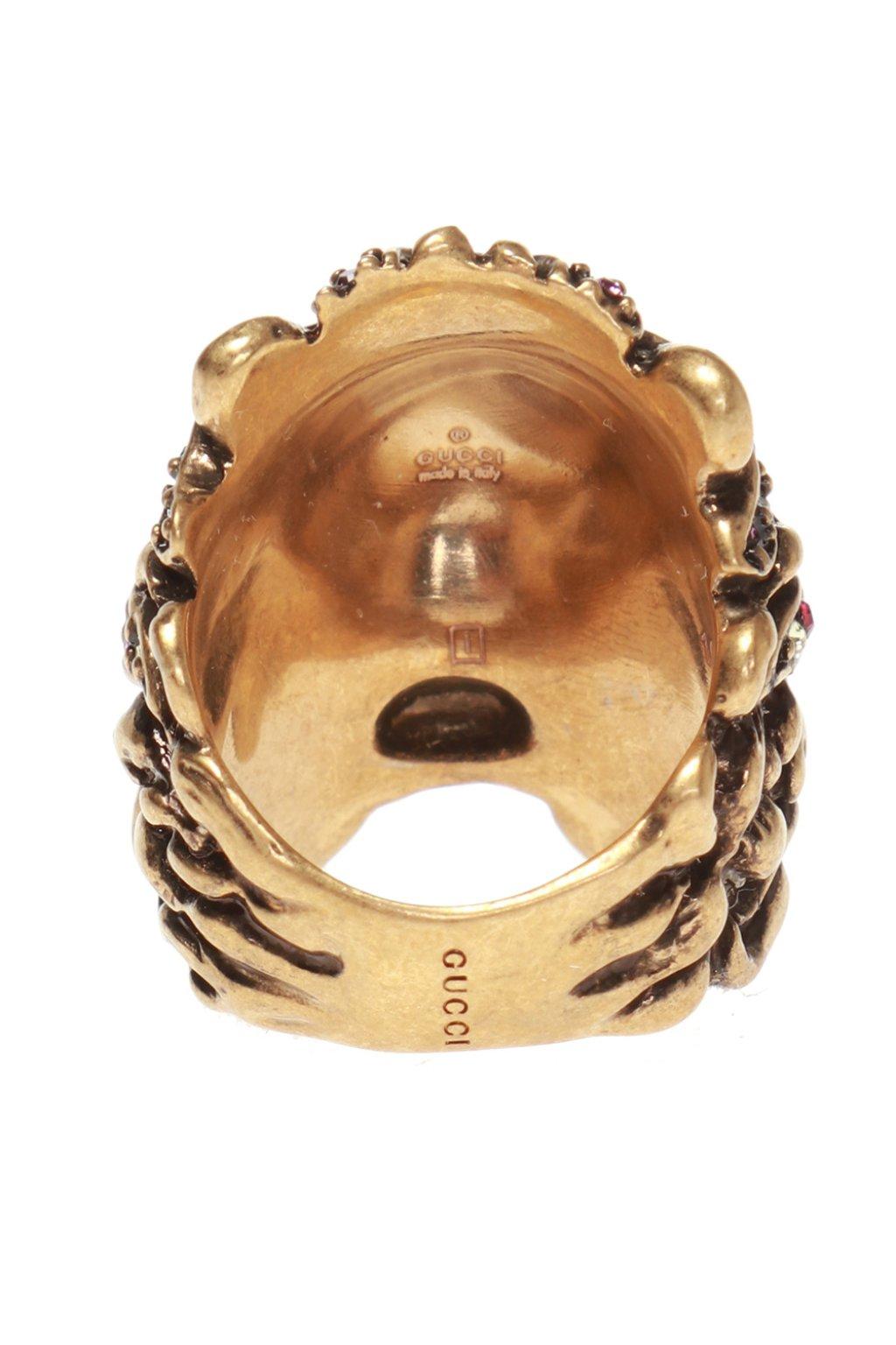 Gucci Lion Head Ring for Men - Lyst