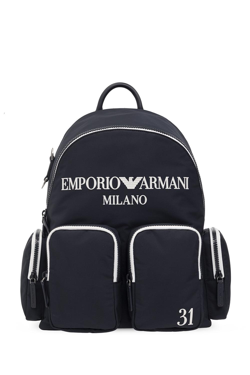 Emporio Armani Backpack With Logo in Blue for Men | Lyst Emporio Armani Backpack With Logo in Blue for Men | Lyst