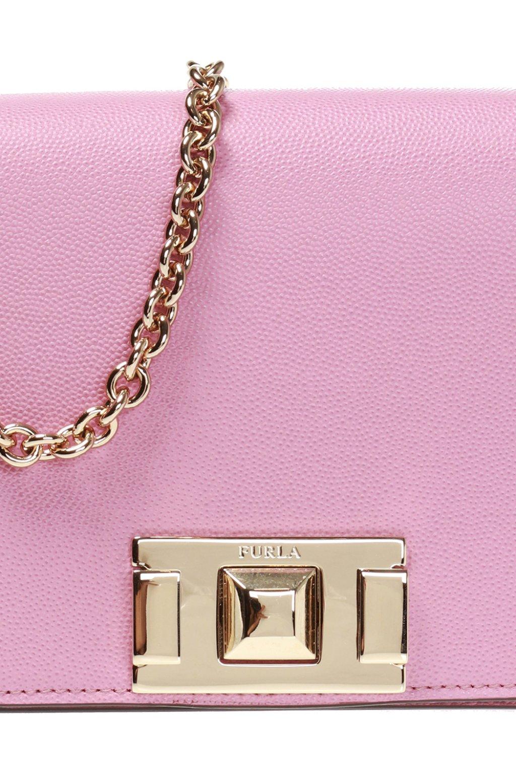 Furla Leather 'mimi' Shoulder Bag in Pink - Lyst
