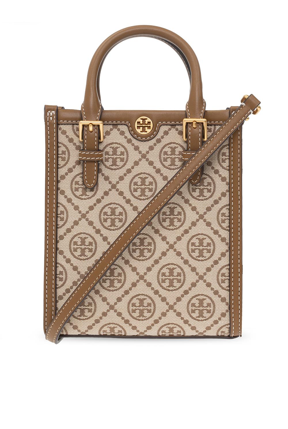 Tory Burch 't Monogram Jacquard Mini' Shoulder Bag in Natural | Lyst Canada