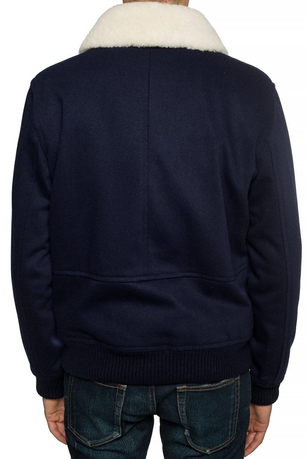 A.P.C. Wool Jacket in Navy Blue (Blue) for Men - Lyst
