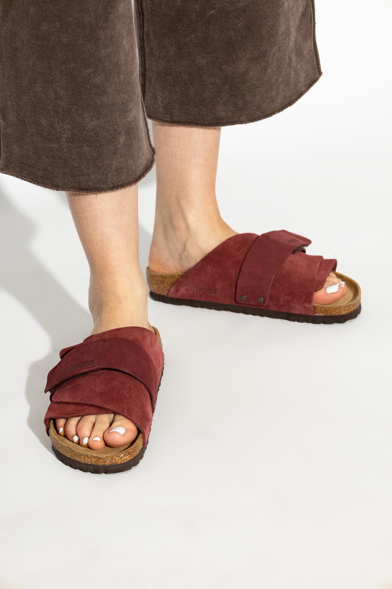 Birkenstock Slides Kyoto in Red | Lyst