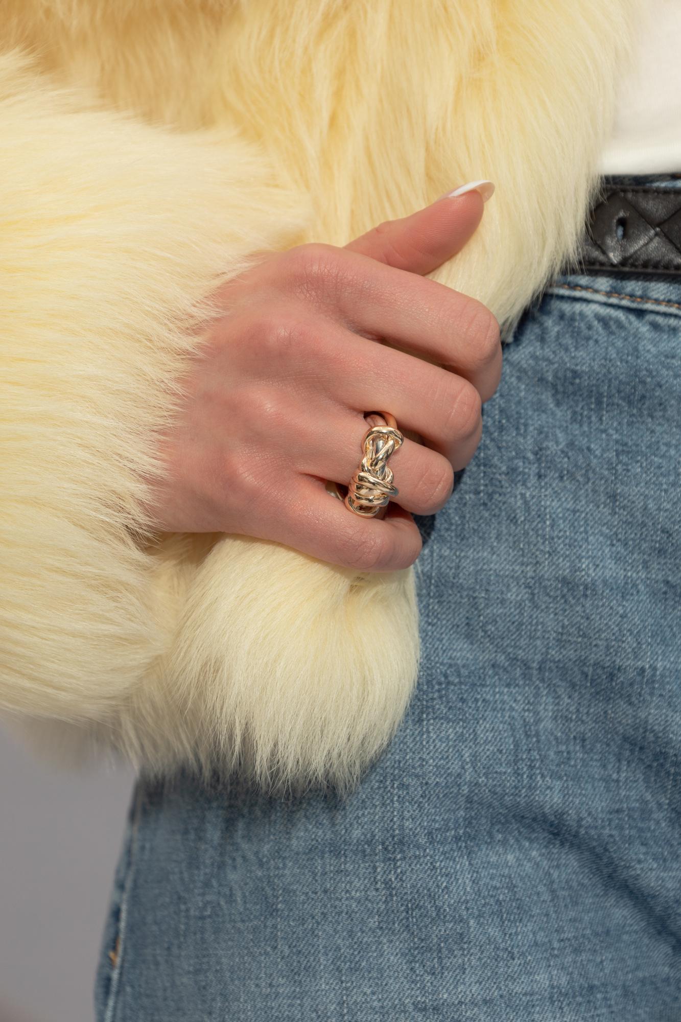 Bottega Veneta Ring in Gray | Lyst