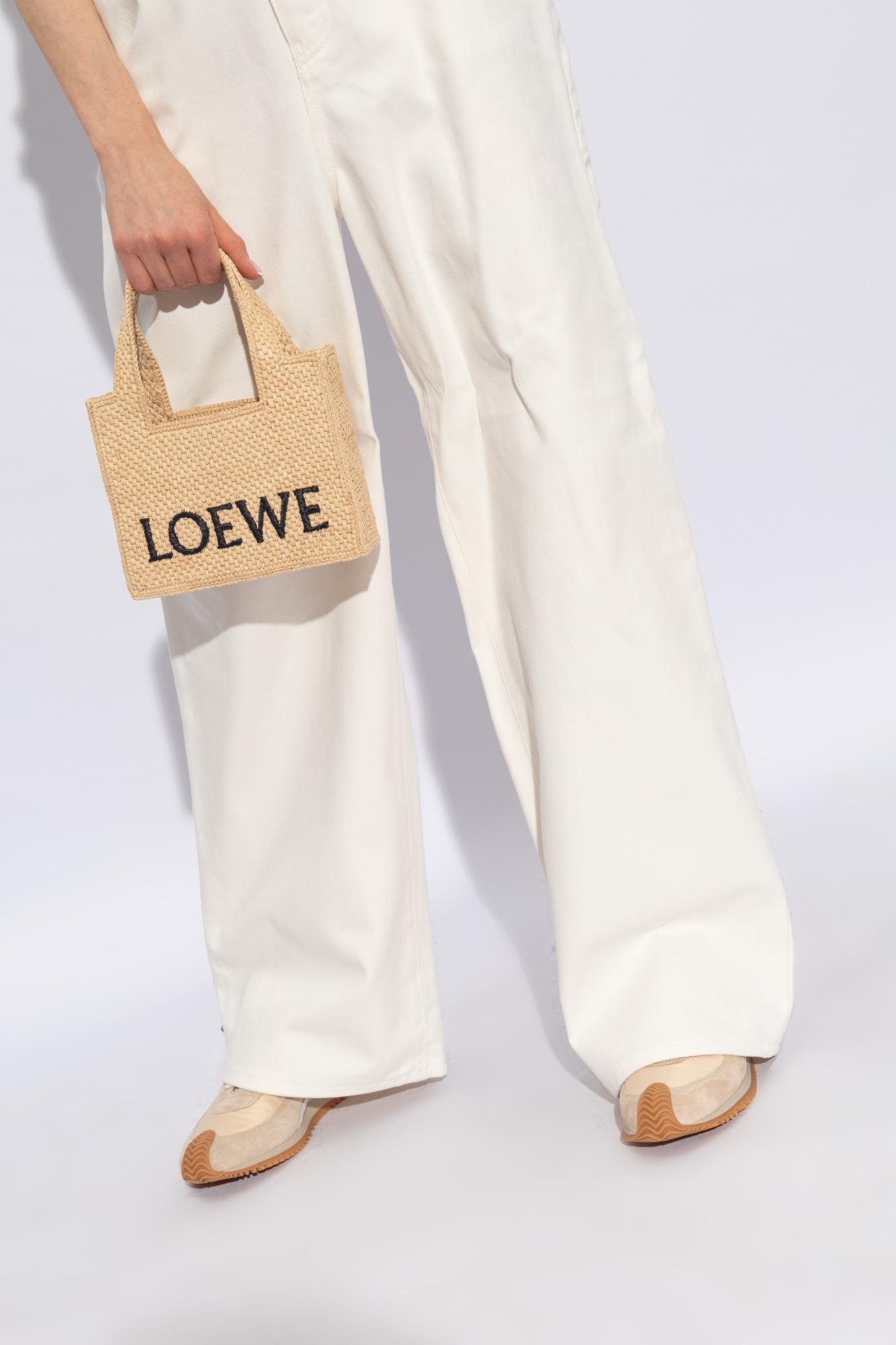 Loewe 'font Mini' Handbag, in White | Lyst