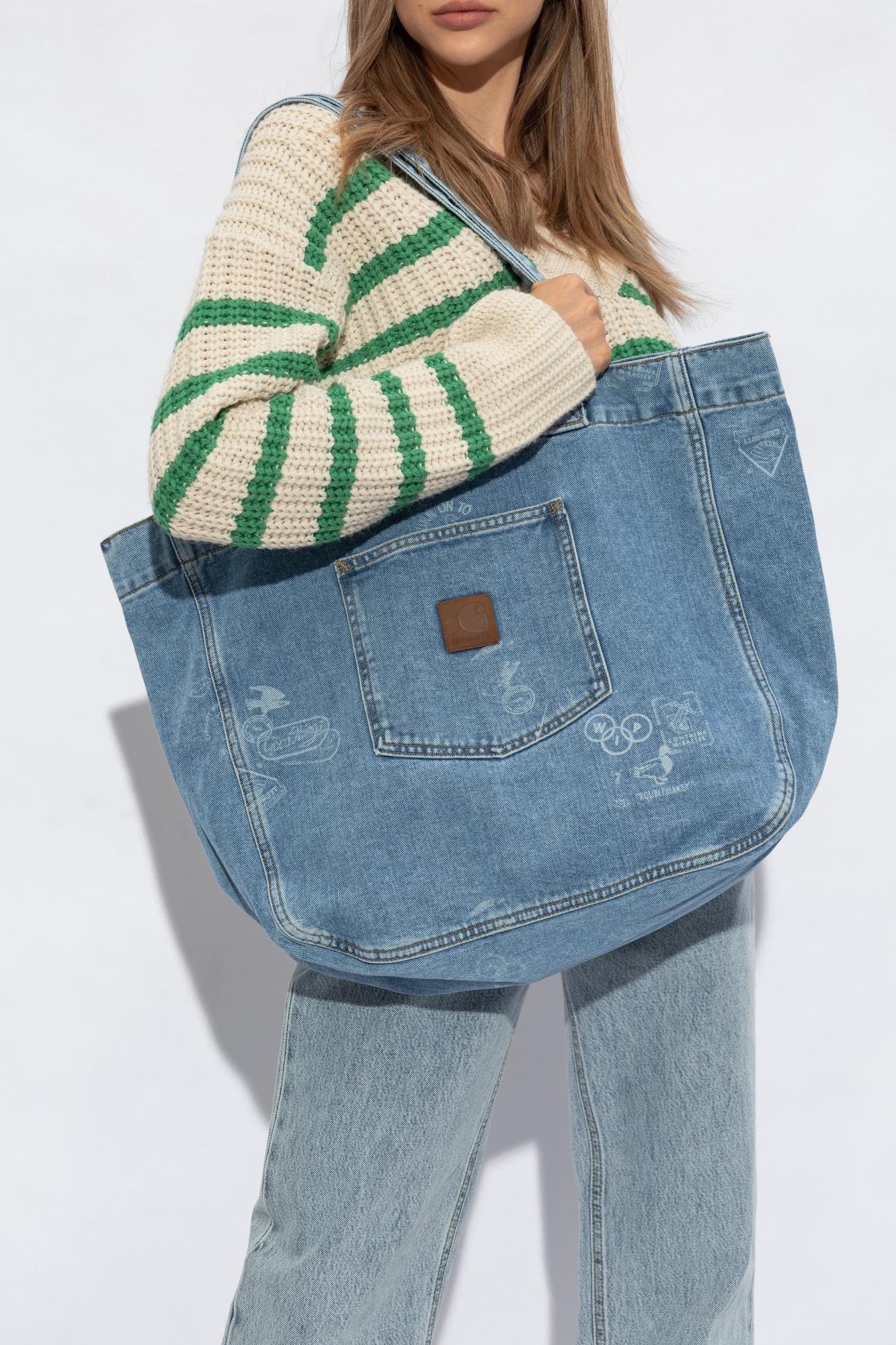 Carhartt Denim 'Shopper' Bag in Blue | Lyst