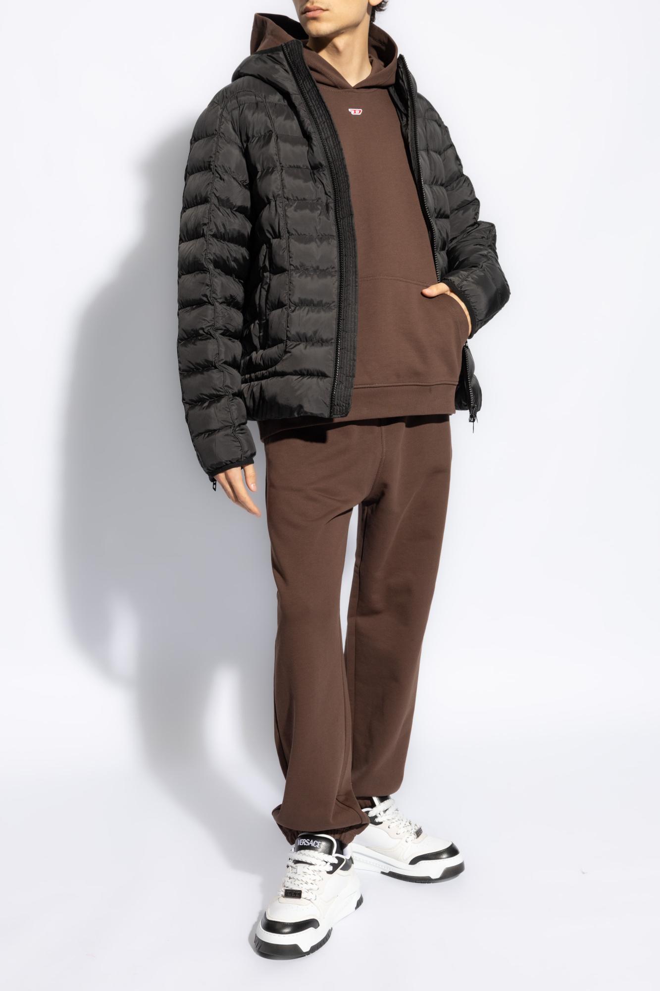 DIESEL Quilted Jacket 'W-Stone' in Black for Men | Lyst