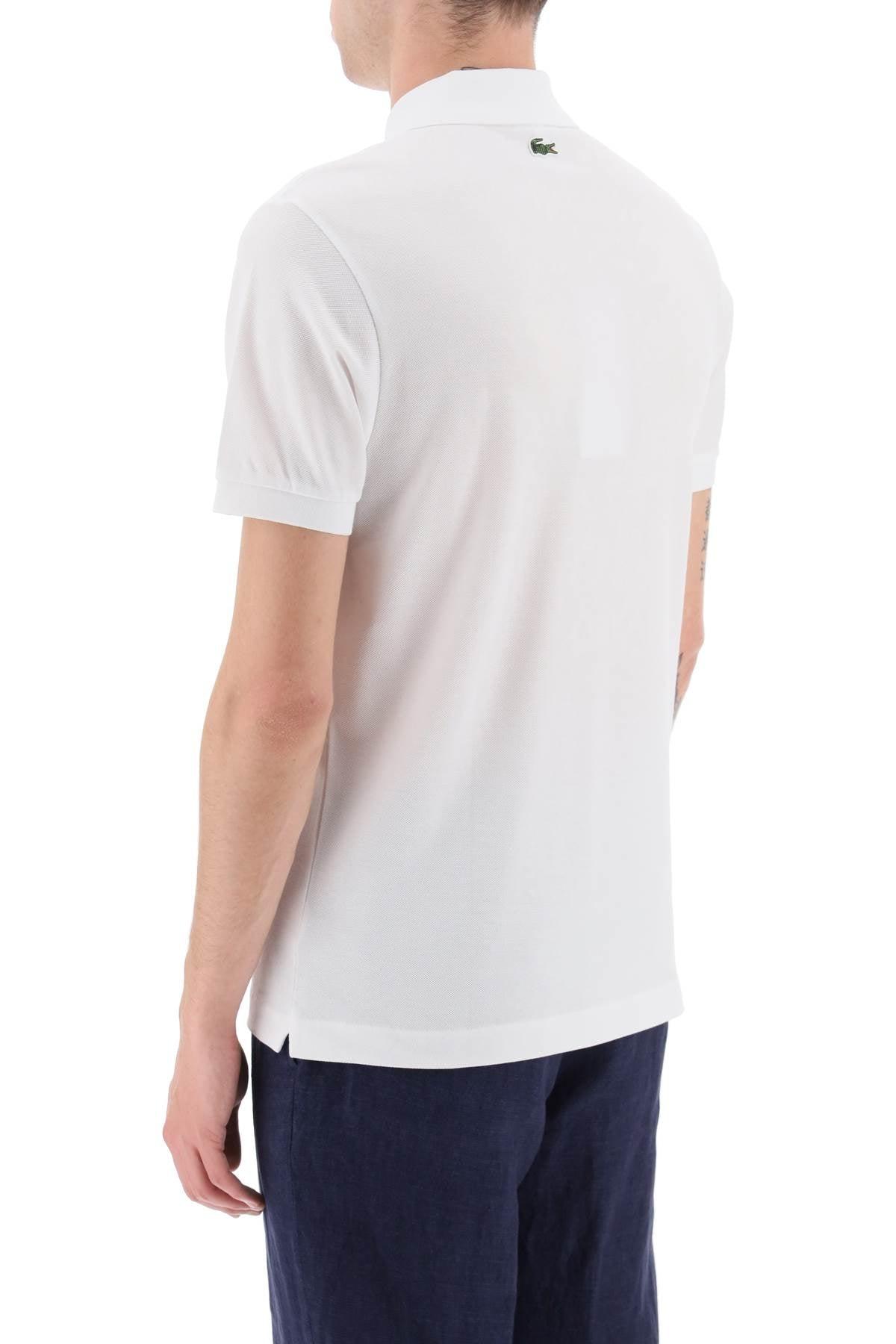 White Lacoste Shirt Back