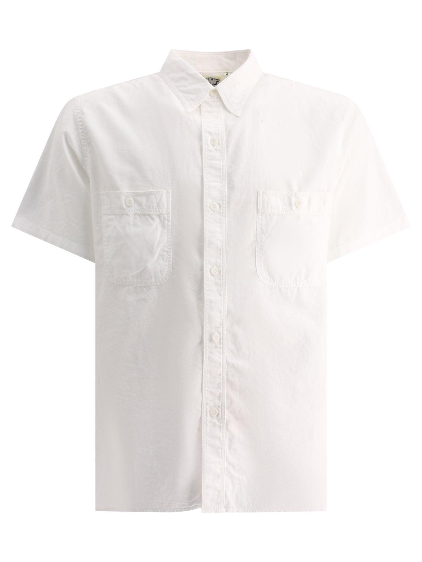 Orslow Chambray Work Shirts in White for Men | Lyst